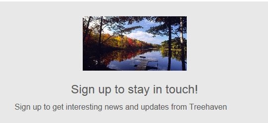 Join Our Mailing List - Treehaven | UWSP